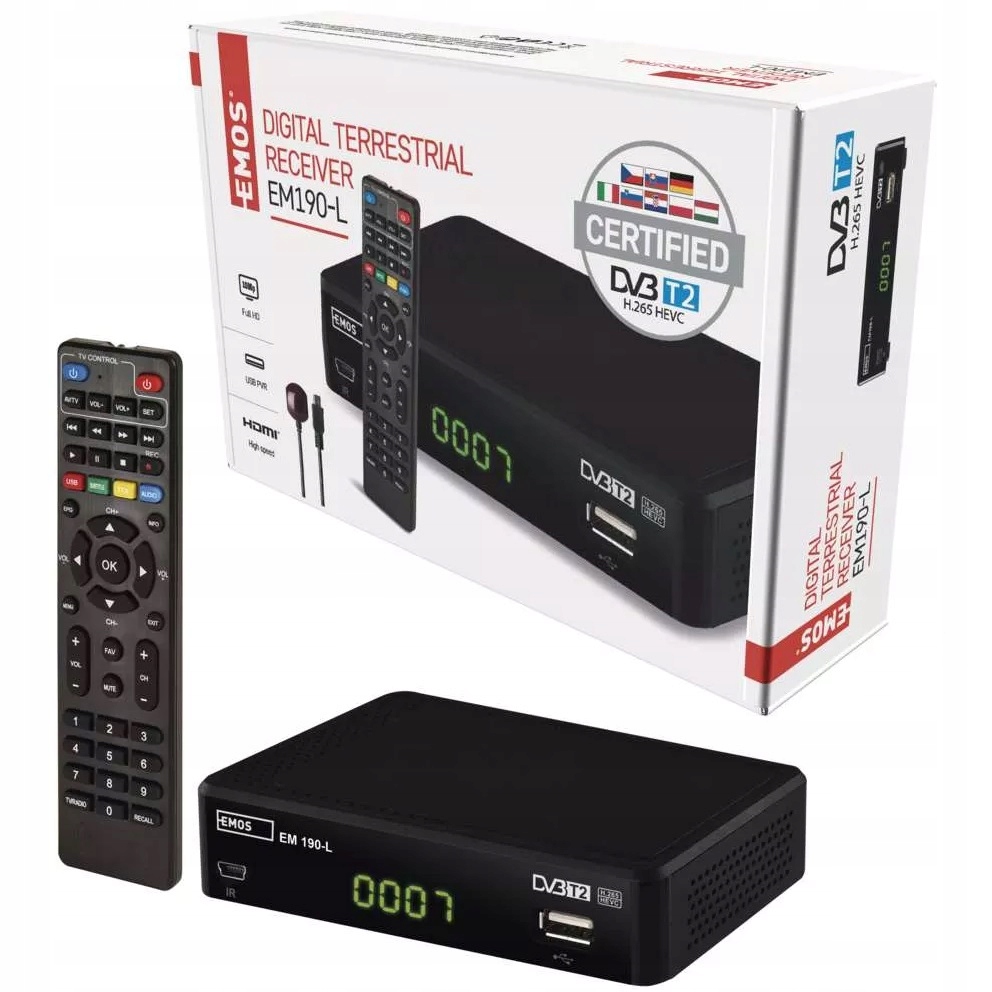 Dekoder DVB-T2 HEVC HD z funkcją nagrywania - 12204812460 - oficjalne ...