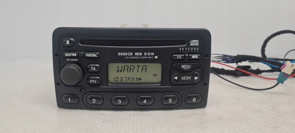 Ford 6000Cd Rds Focus Fiesta Radio Cd 98AP18C815AA z kodem ...