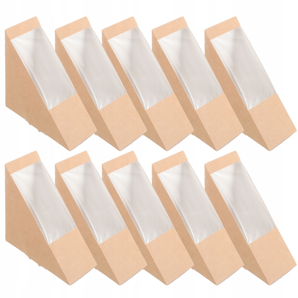 Triangle Cake Container Packing Box Food 50 Pcs - 14170998400 ...