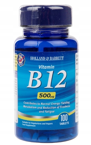 Witamina B12 500 mcg (cyjanokobalamina) (100 - 12710780253 - oficjalne ...