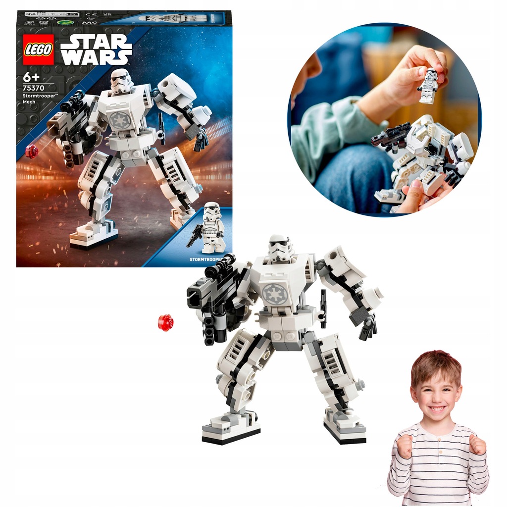 LEGO RUCHOMY MECH SZTURMOWCA PANCERZ MECHANINCZNA ZBROJA KLONA ...