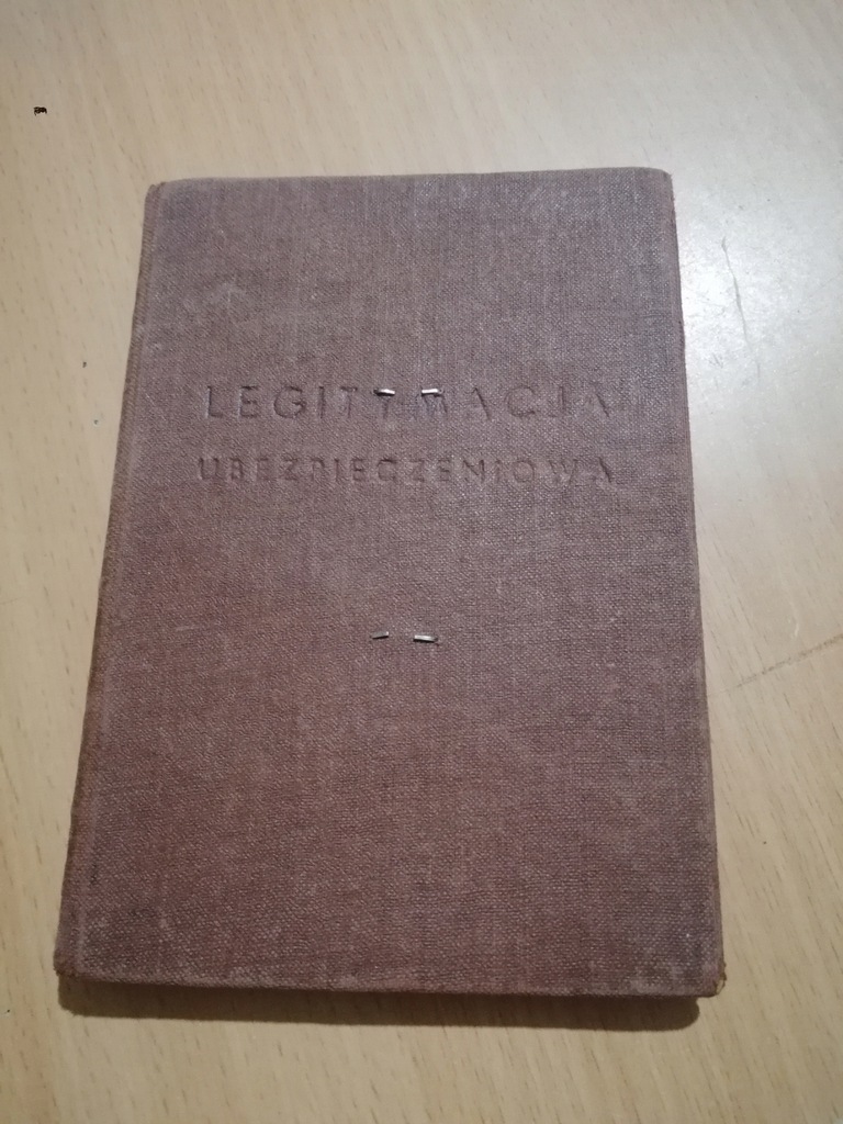 Stara legitymacja ubezpieczeniowa PZPR PRL - 12498757886 - oficjalne ...