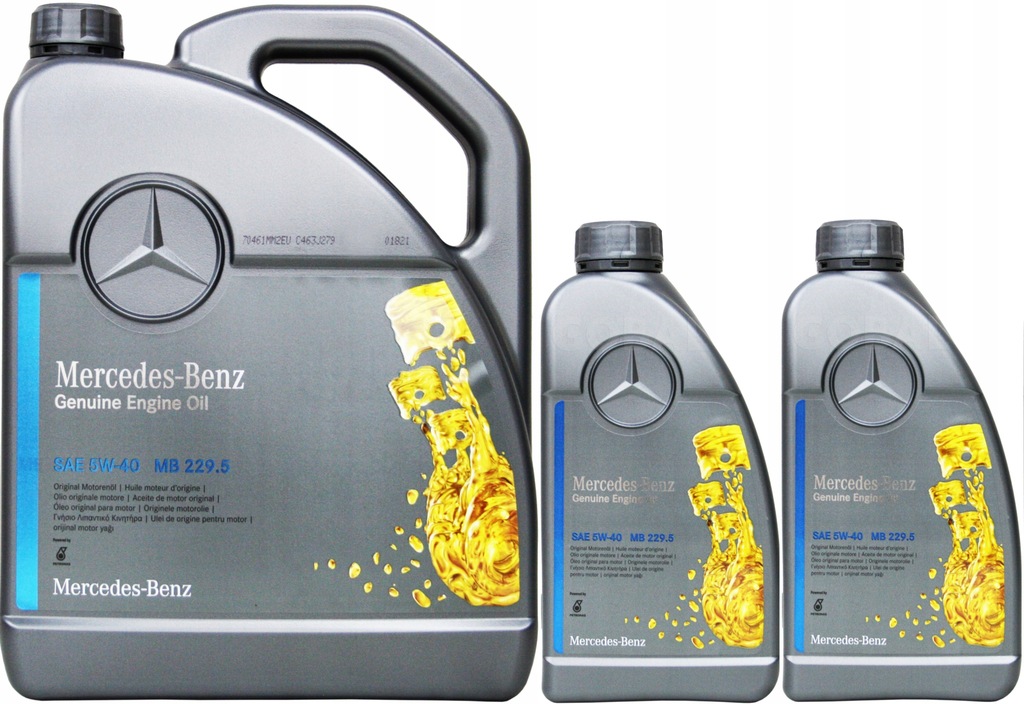 ORYGINALNY OLEJ MERCEDES 5W40 229.5 7L - 13415401049 - oficjalne ...