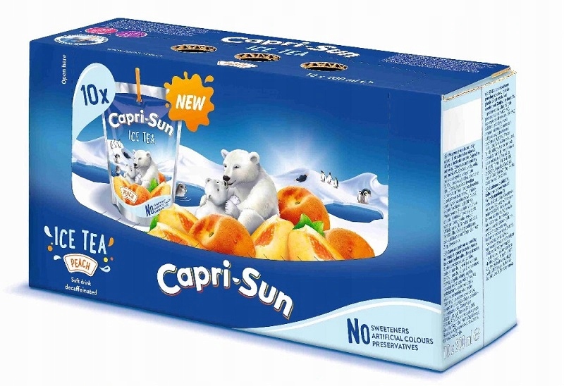 Napój Sok Capri Sun Ice Tea Peach 200ml x 10szt (o - 13151338339 ...