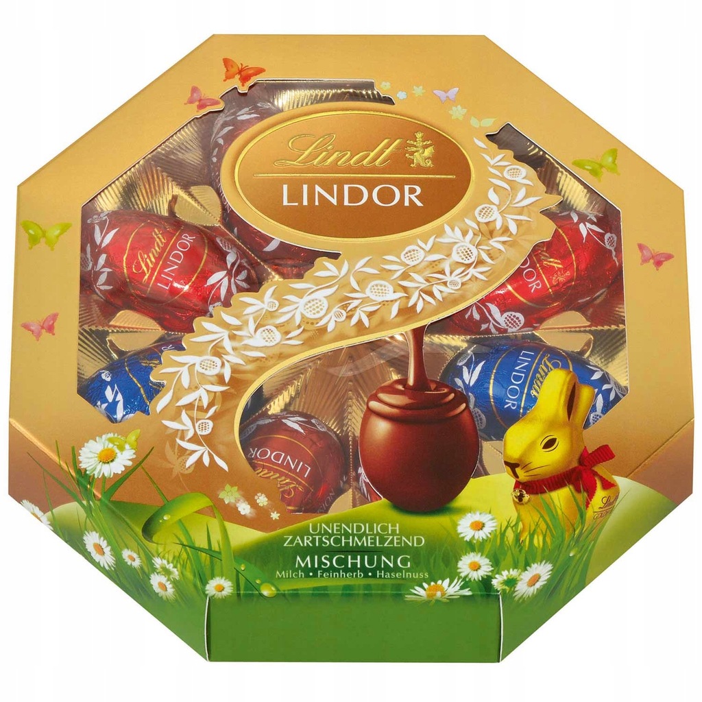 Lindt Lindor Mischung 144g bombonierka jajka nadziewane Wielkanoc ...