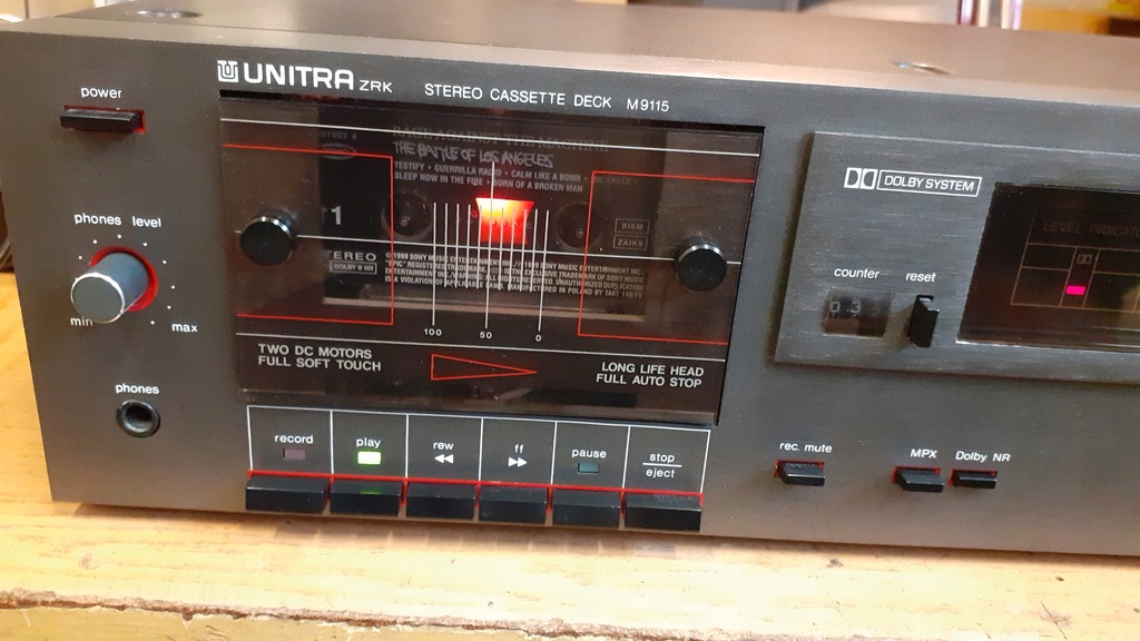 magnetofon M9115-ZRK Unitra - 12976620827 - oficjalne archiwum Allegro