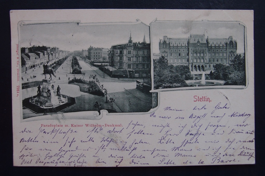 SZCZECIN/Stettin Paradeplatz /Kaiser 1899r. - 12542161158 - oficjalne ...