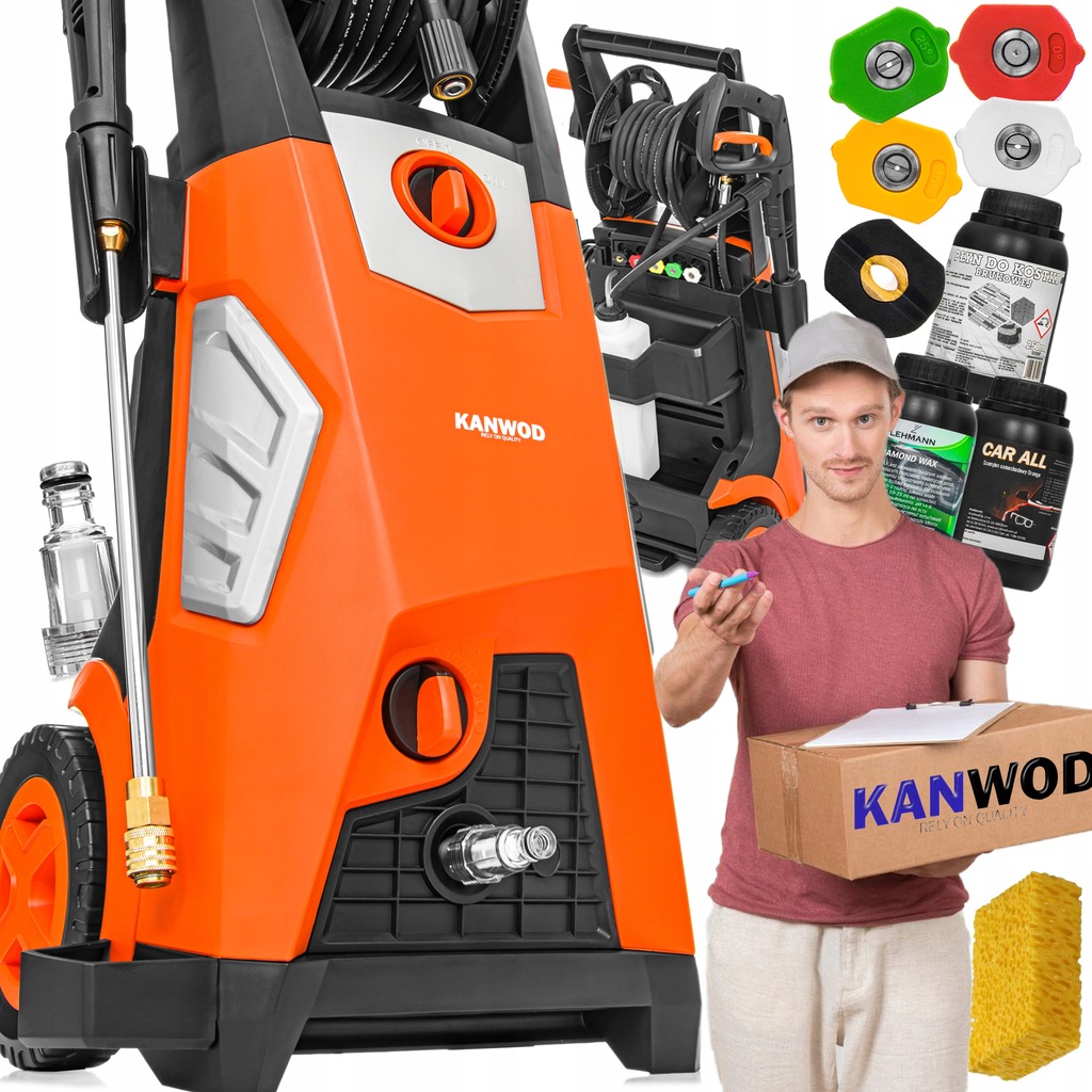 MYJKA CIŚNIENIOWA KANWOD 300 ALU INDUKCJA 2500W XL - 11892414923 - oficjalne archiwum Allegro