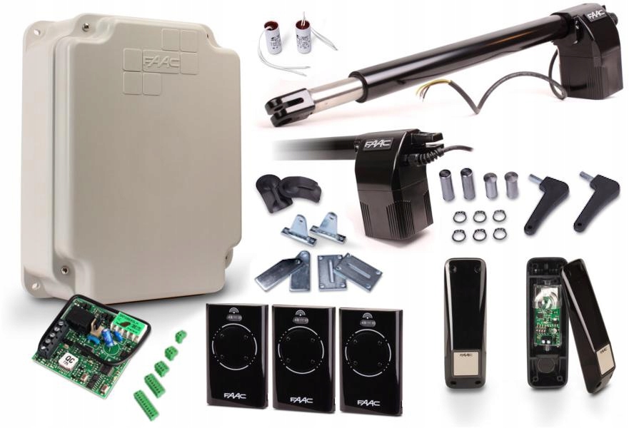 Zestaw Siłowników FAAC 414 do bramy dwuskrzydłowej - 11720367192 - oficjalne archiwum Allegro
