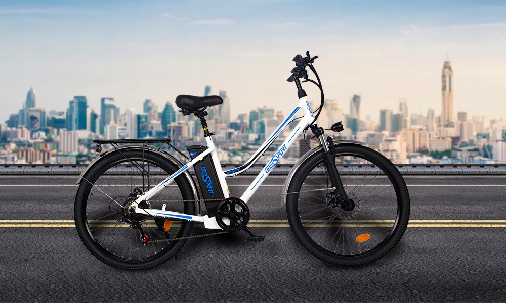 Rower Elektryczny BK1 Biały 350W 36V 10Ah 32KM/H - 13537688012 - oficjalne archiwum Allegro