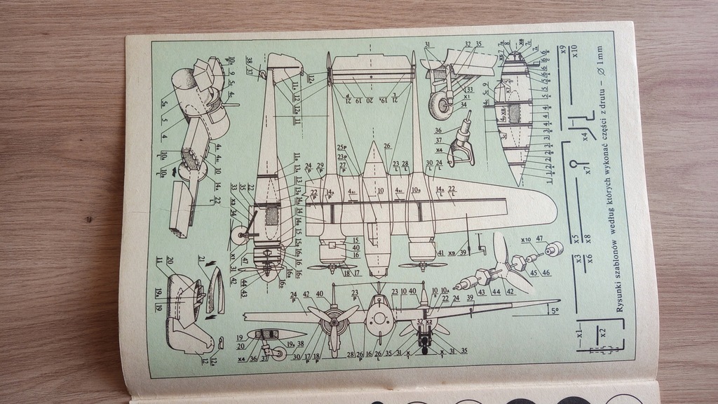 Model kartonowy nr.3 samolot Fokker G.1B - 12402646054 - oficjalne ...