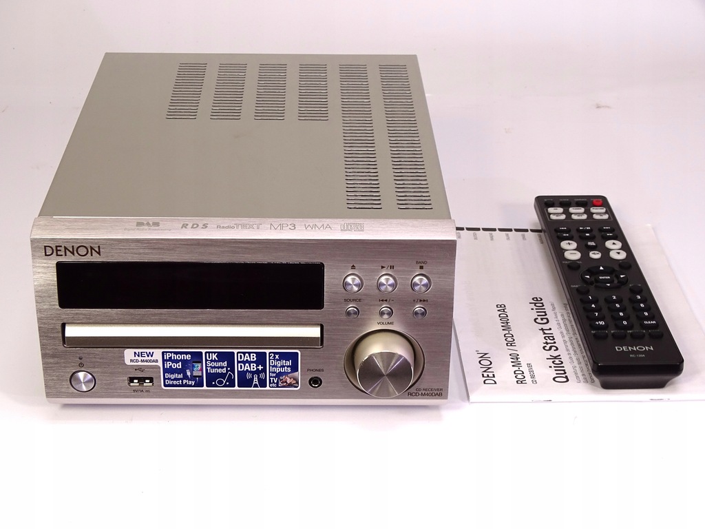 DENON RCD-M40DAB wieża AMPLITUNER Z CD USB PILOT - 8551238465 ...