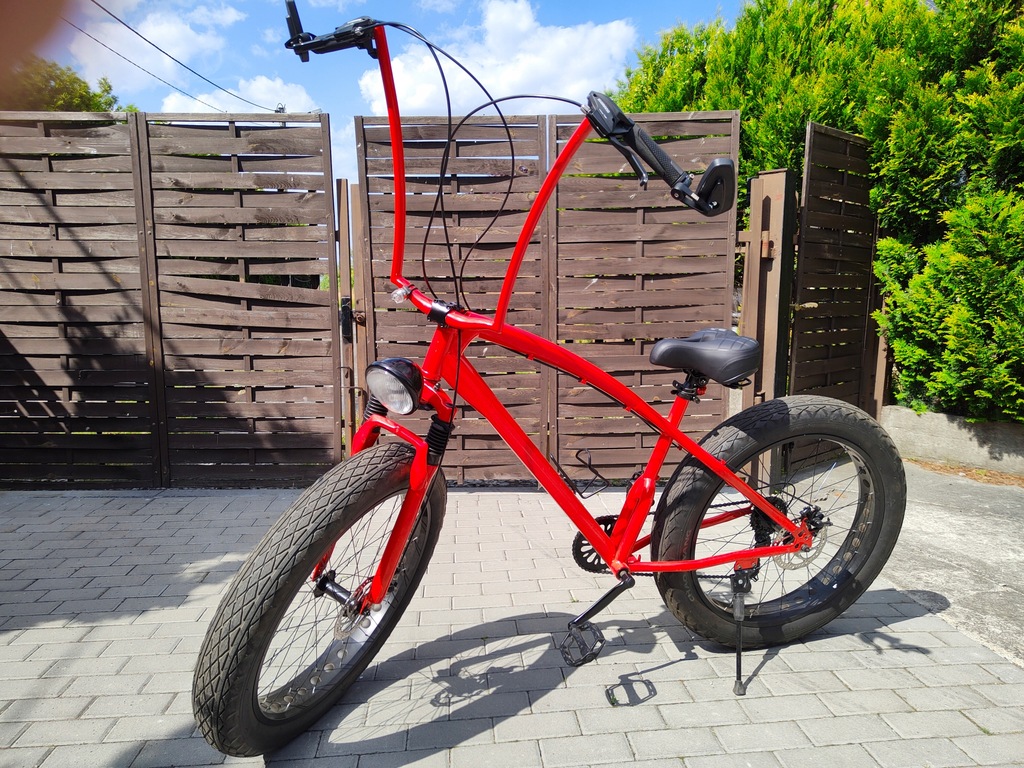 rower fatbike chopper custom cruiser rama 19 - 14082812349 - oficjalne ...