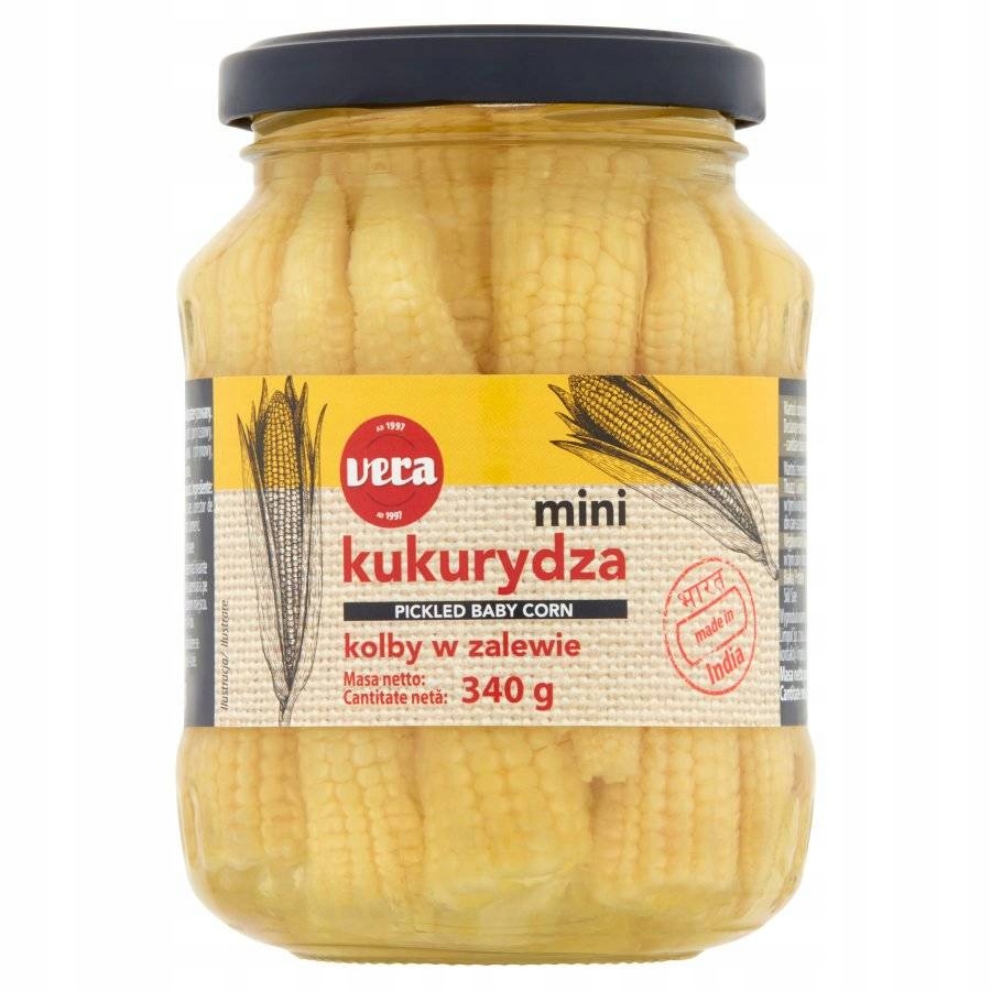 Mini kolby kukurydzy w zalewie VERA 340/190g - 11681741162 - oficjalne archiwum Allegro