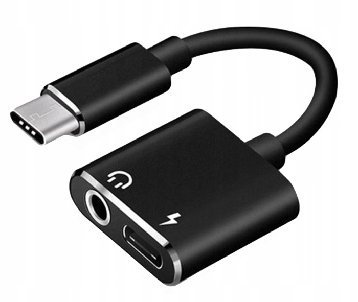 ADAPTER ROZDZIELACZ PRZEJŚCIÓWKA NA JACK / USB C - 9453521833 ...