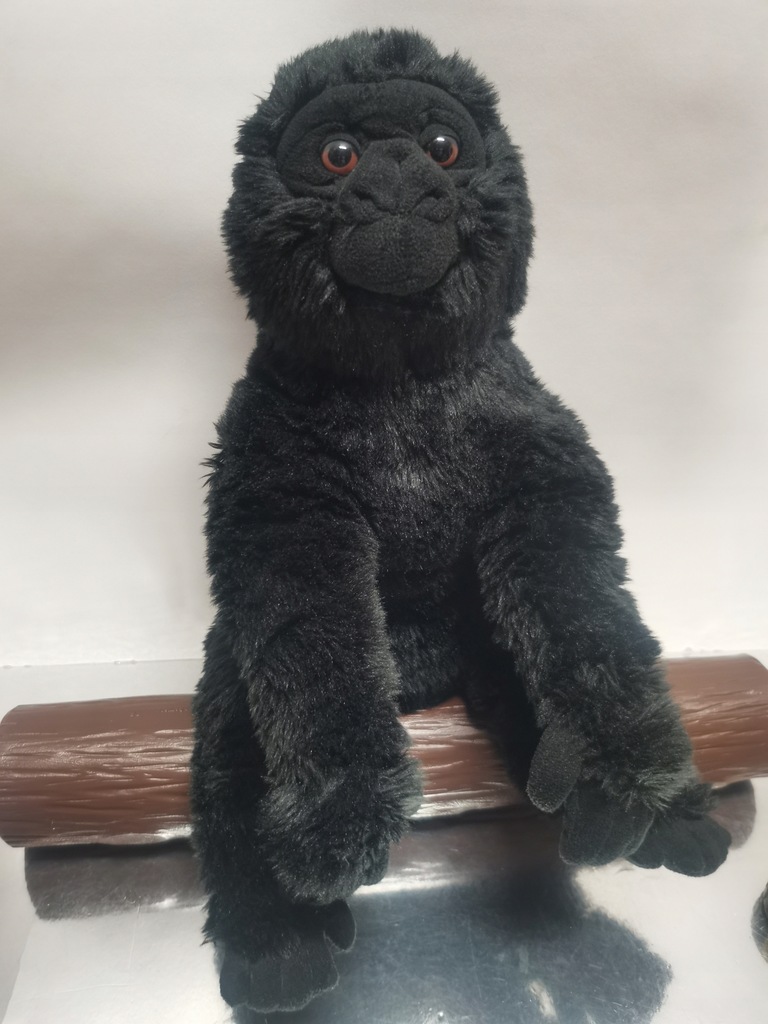 WWF maskotka duży czarny Goryl małpa pluszak 60cm - 11913170109 ...