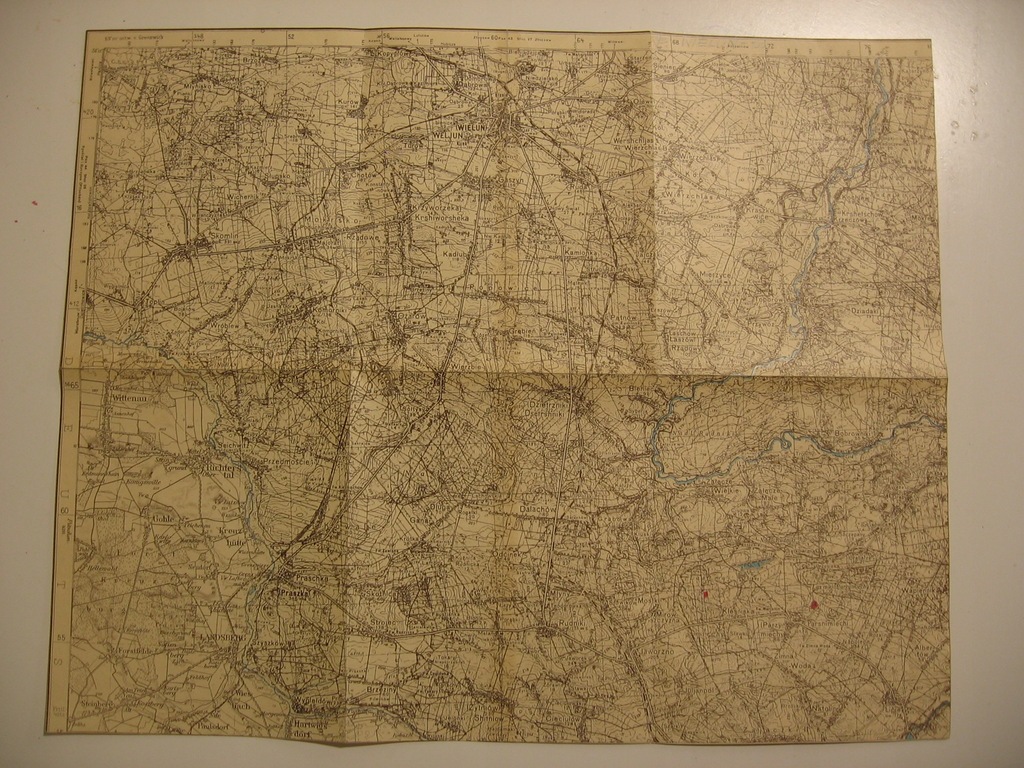 WIELUŃ-MAPA WIG 1:100 000 1934 ROK - 15160028331 - oficjalne archiwum ...