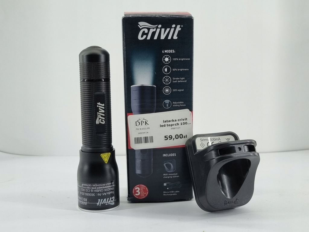Latarka Crivit Torch LED !!! mało używana !!! - 12726990012 - oficjalne ...