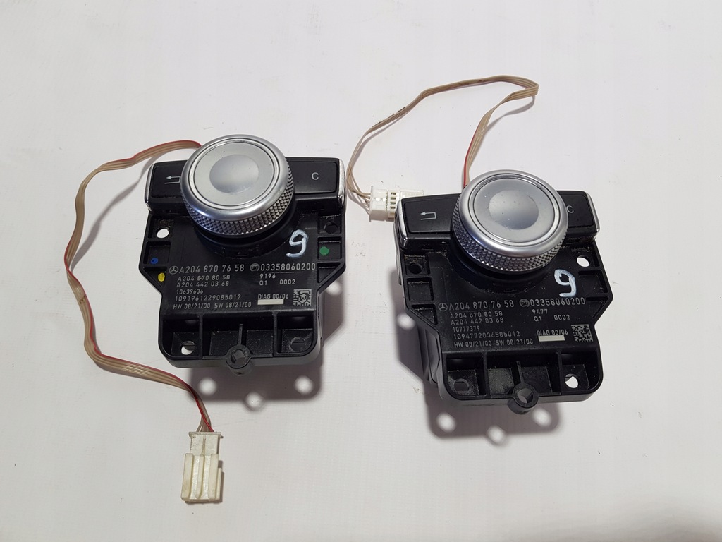 MERCEDES W204 PANEL KONTROLER IDRIVE JOYSTICK POKRĘTŁO RADIA 2048707658 ...