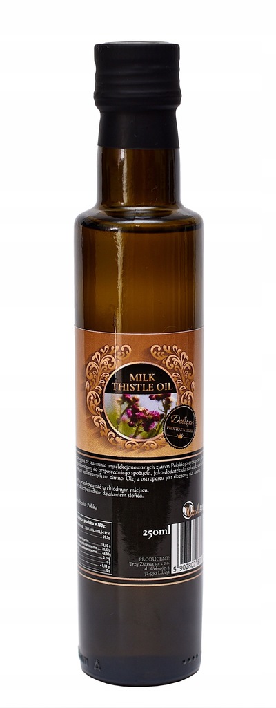 OLEJ Z OSTROPESTU 500ml TŁOCZONY NA ZIMNO - 7572106878 - oficjalne archiwum Allegro