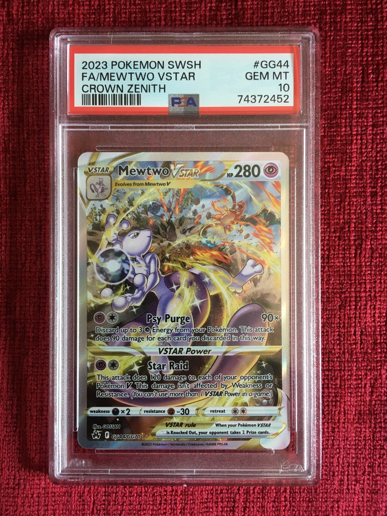 Pokemon Mewtwo Vstar GG44/GG70 Karta - PSA 10 - 13880693931 - oficjalne archiwum Allegro