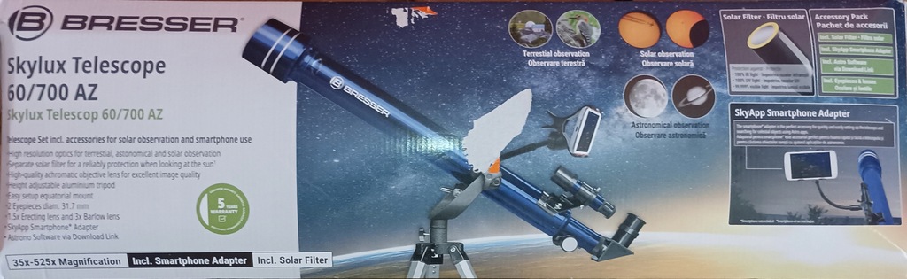 Teleskop Skylux 60/700 AZ BRESSER - 14577950635 - oficjalne archiwum ...