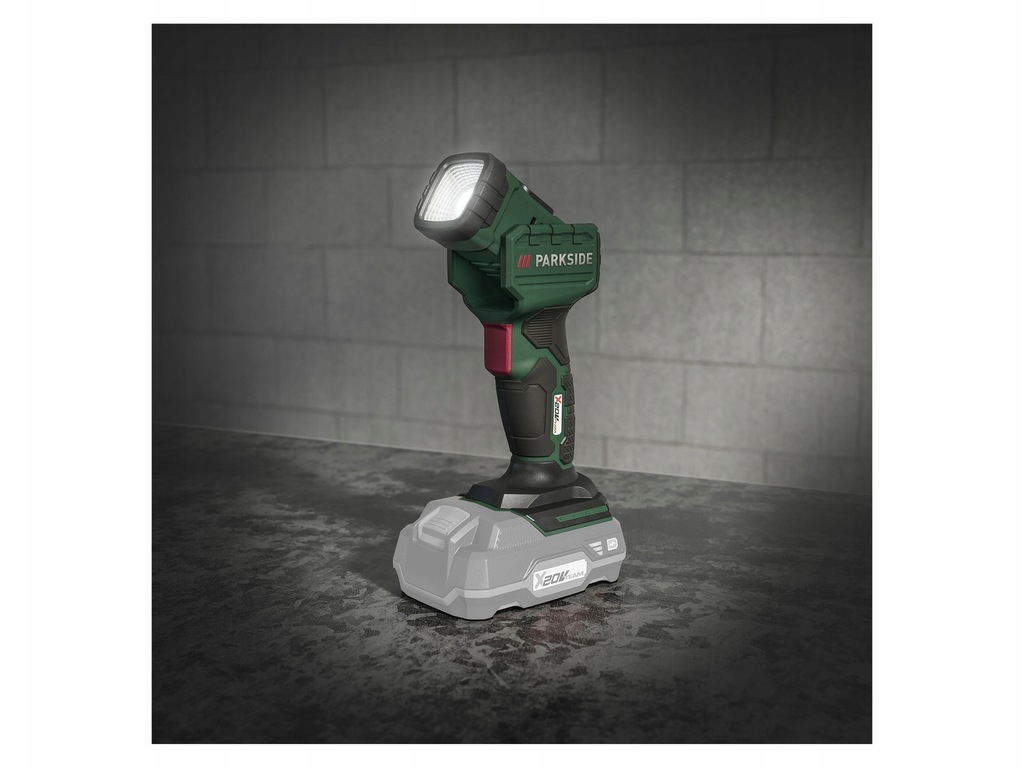 Parkside lampa warsztatowa reflektor latarka halogen akumulatorowy LED ...