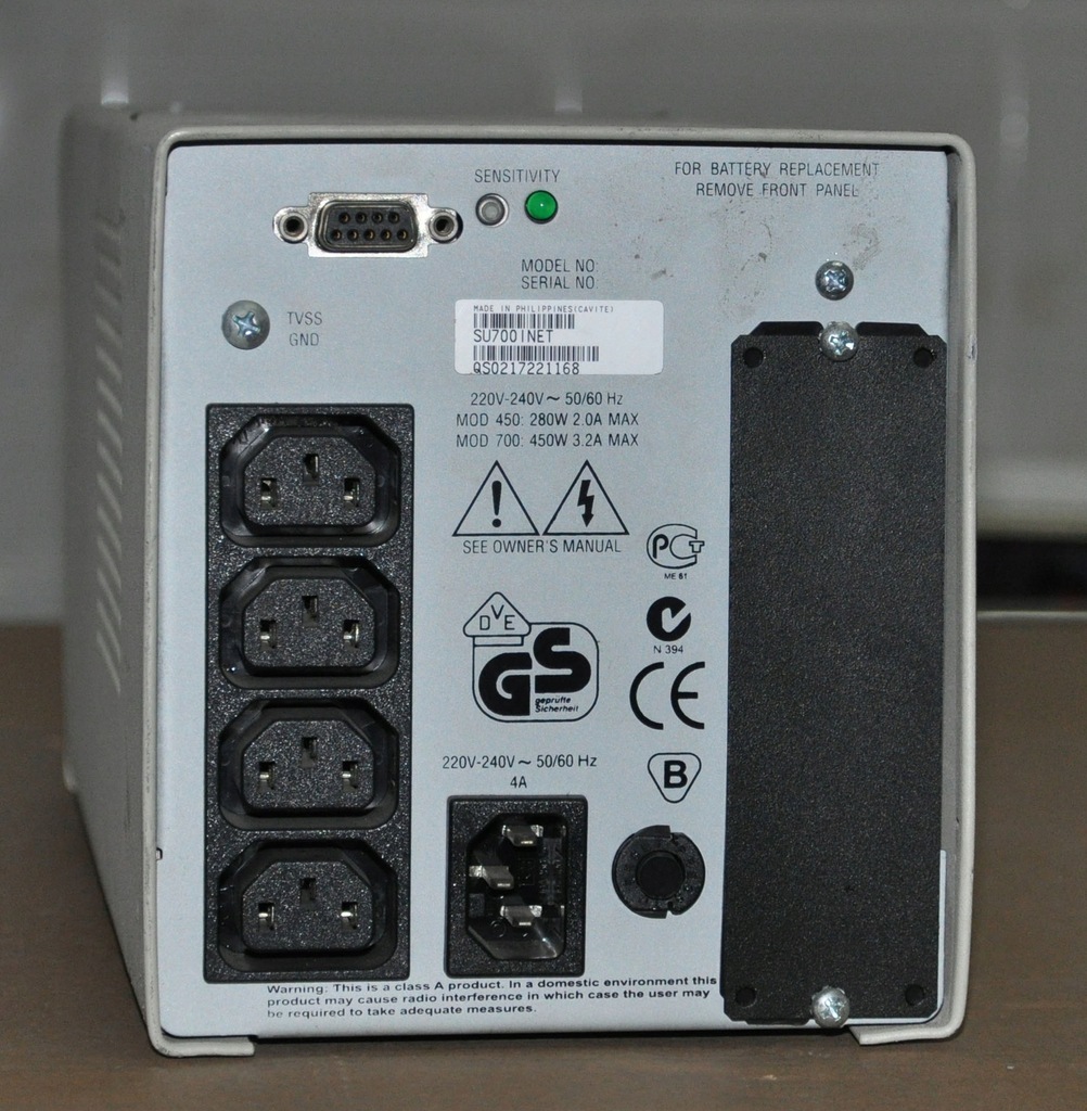 UPS APC Smart-UPS 700 SU700INET 700VA / 450W (180) - 7827925722 ...