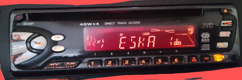 JVC KD-S7R wysoki mod RADIO SAMOCHODOWE CD komplet - 12605014551 - oficjalne archiwum Allegro