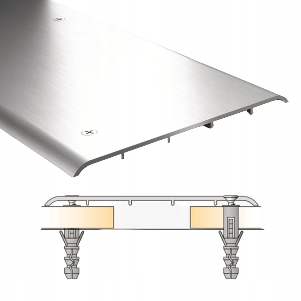 Listwa Progowa Aluminiowa 100mm - 12797806825 - oficjalne archiwum Allegro