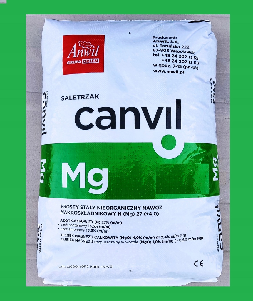 SALETRZAK CANVIL 5KG 27%N Azot z Magnezem Nawóz - 12728142352 ...