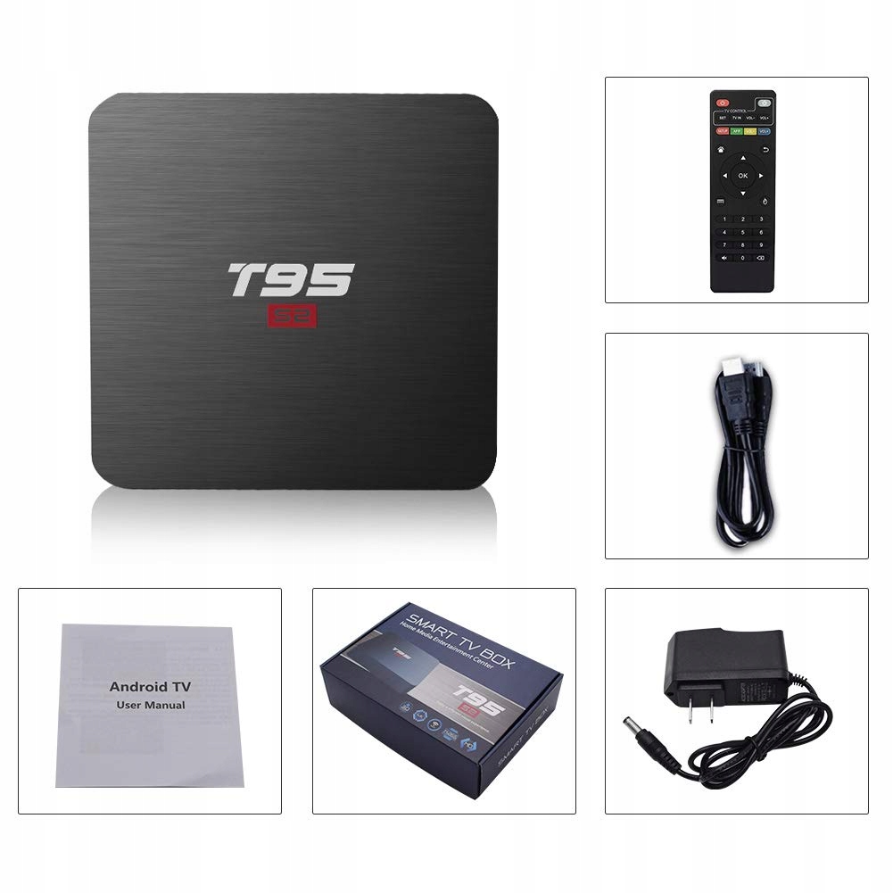 T95 S2 2/16GB ANDROID 7.1 SMART TV BOX PRZYSTAWKA - 7888779463 ...