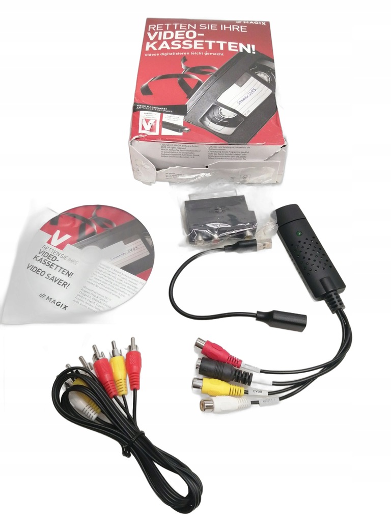 MAGIX ADAPTER DO PRZECHWYTYWANIA WIDEO DIGITALIZACJA KASET WIDEO ...