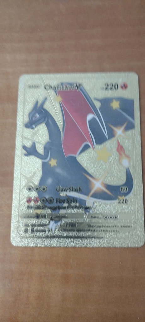 Charizard V złota karta - 14042824671 - oficjalne archiwum Allegro