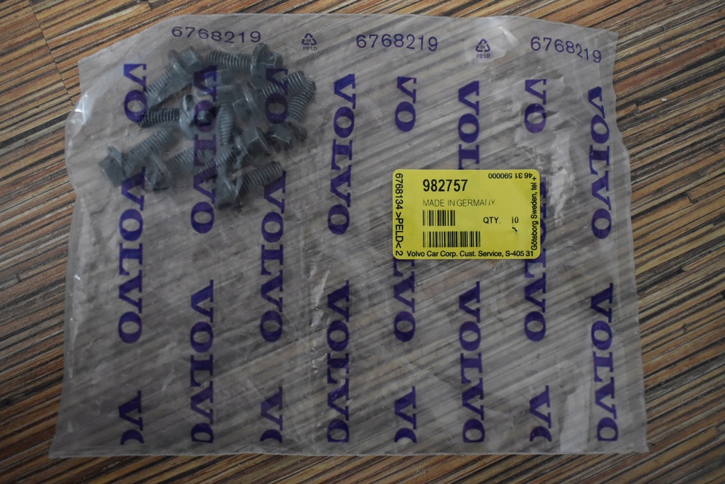 Śruby kołnierzowe M6 Volvo oryginalne 982757 - 12233321694 - oficjalne ...