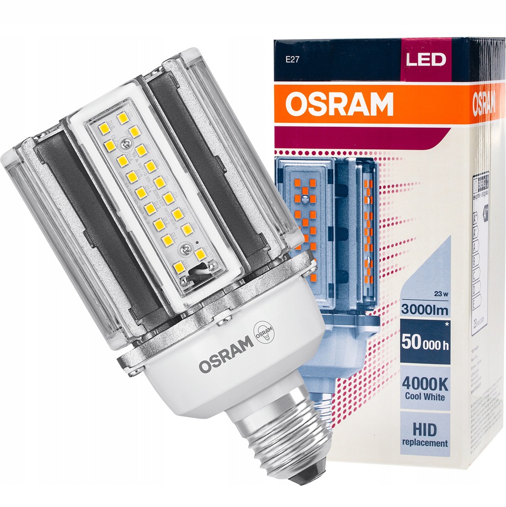 Żarówka LED HQL E27 23W 3000lm 4000K Osram - 12255458505 - oficjalne ...