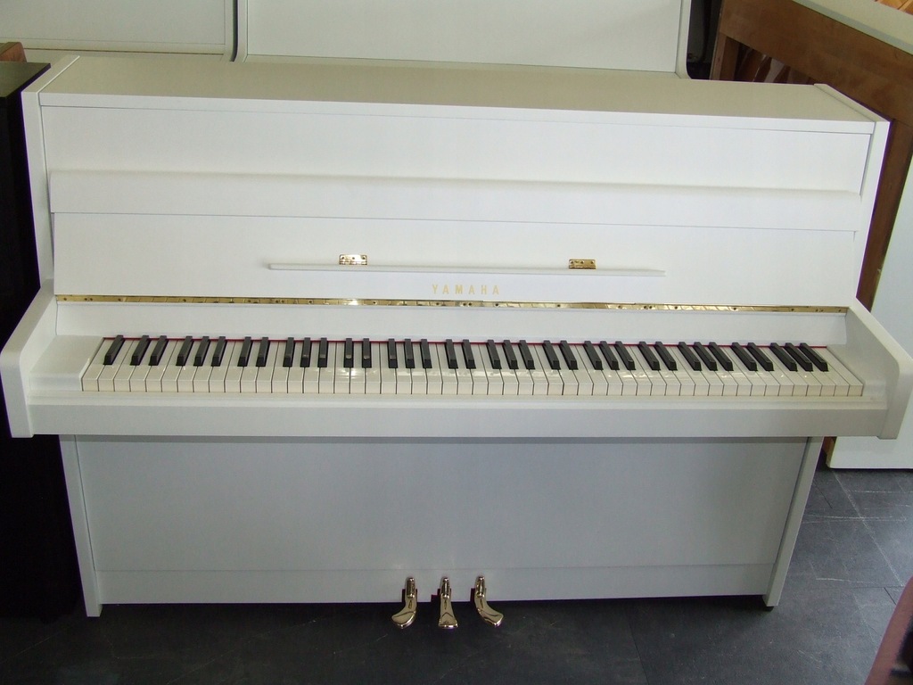 Pianino akustyczne Yamaha z moderatorem, białe - 12357927646 ...