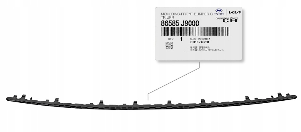 Listwa zderzaka dolna FR HYUNDAI KONA 86585-J9000 - 13831352964 ...