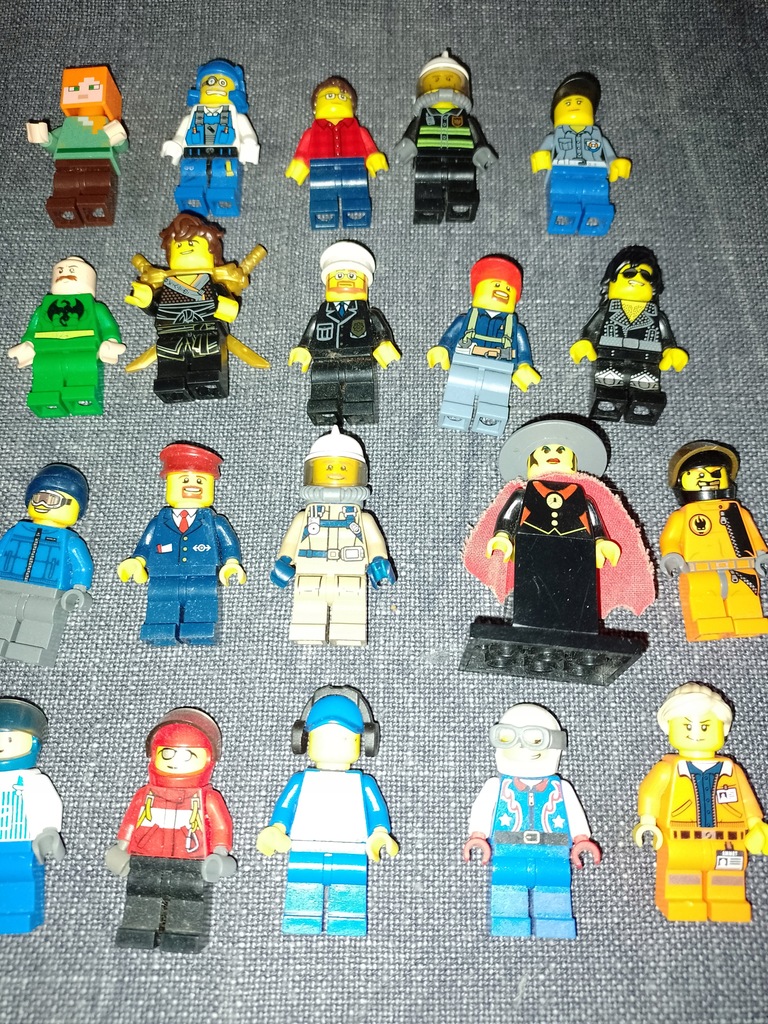 Kolekcja figurek LEGO 20 sztuki . Zestaw u6 - 14043549025 - oficjalne archiwum Allegro