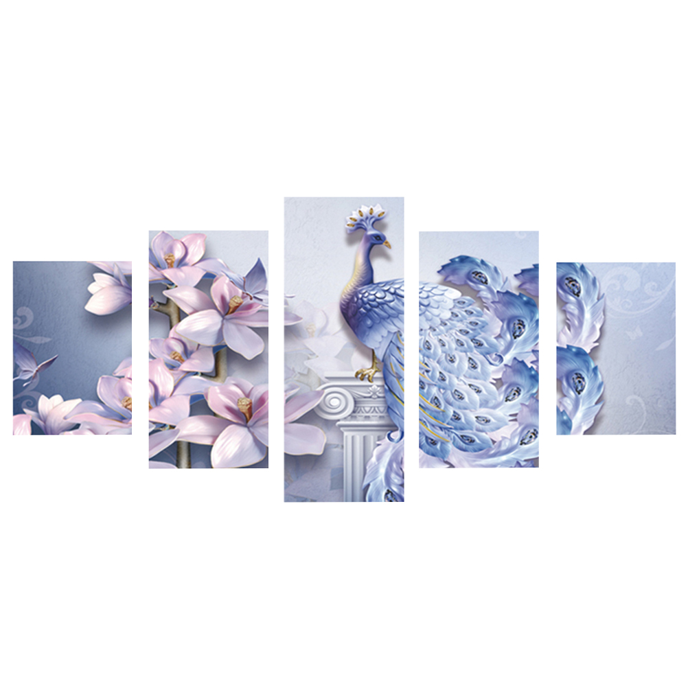 Ściana 5D Malowanie DIY 5 paneli Wiszących Ściana - 12505231127 ...