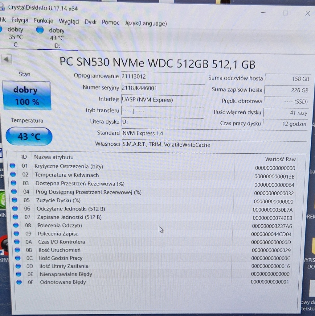 DYSK SSD NVMe M.2 2230 WD 512GB STEAM DECK - 13564675034 - oficjalne archiwum Allegro