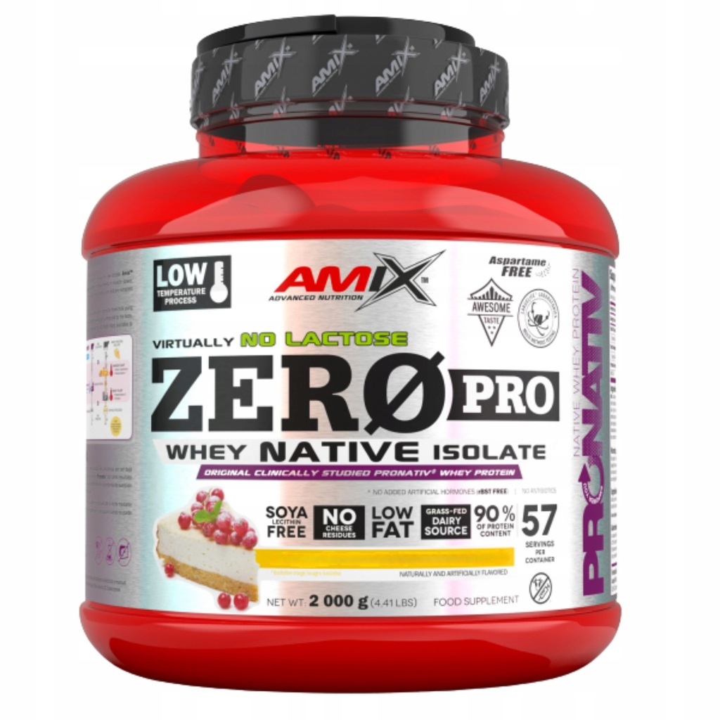 Izolat białka bez laktozy whey protein isolate WPI 90 naturalny 2kg - 17697783938 - oficjalne ...