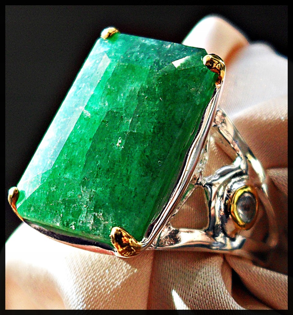 N A T U R A L N Y OLBRZYM SZMARAGD 18CT ZAMBIA PIEKNY,SREBRO - 16089673190 - oficjalne archiwum ...