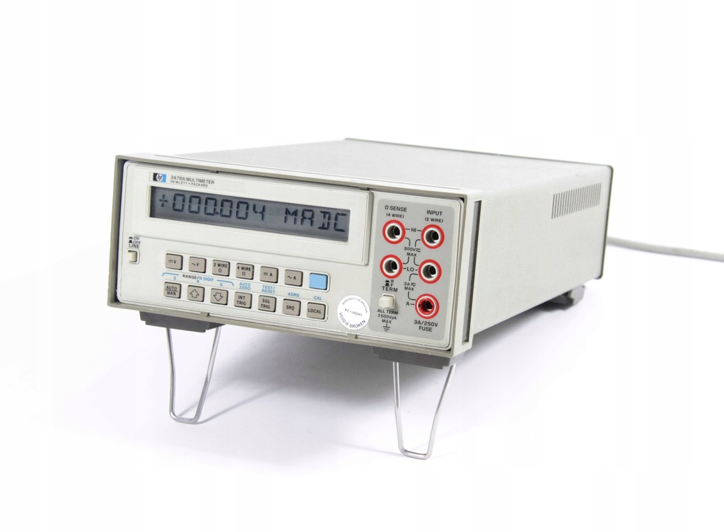 LABORATORYJNY MULTIMETR 5 1/2 CYFRY HP 3478A - 14518558554 - oficjalne ...