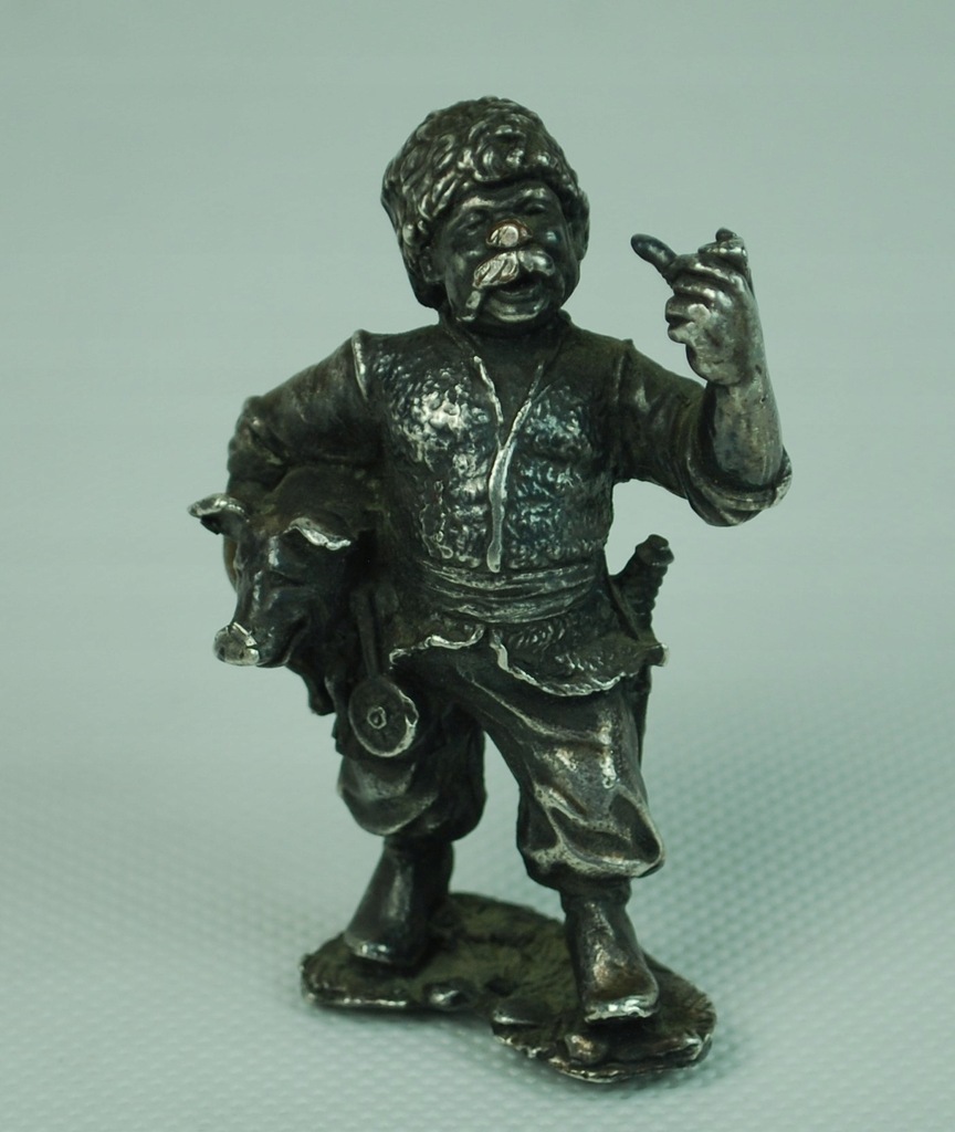 Figurka Srebrzona Szlachcic z Dzikiem - 12520938098 - oficjalne ...