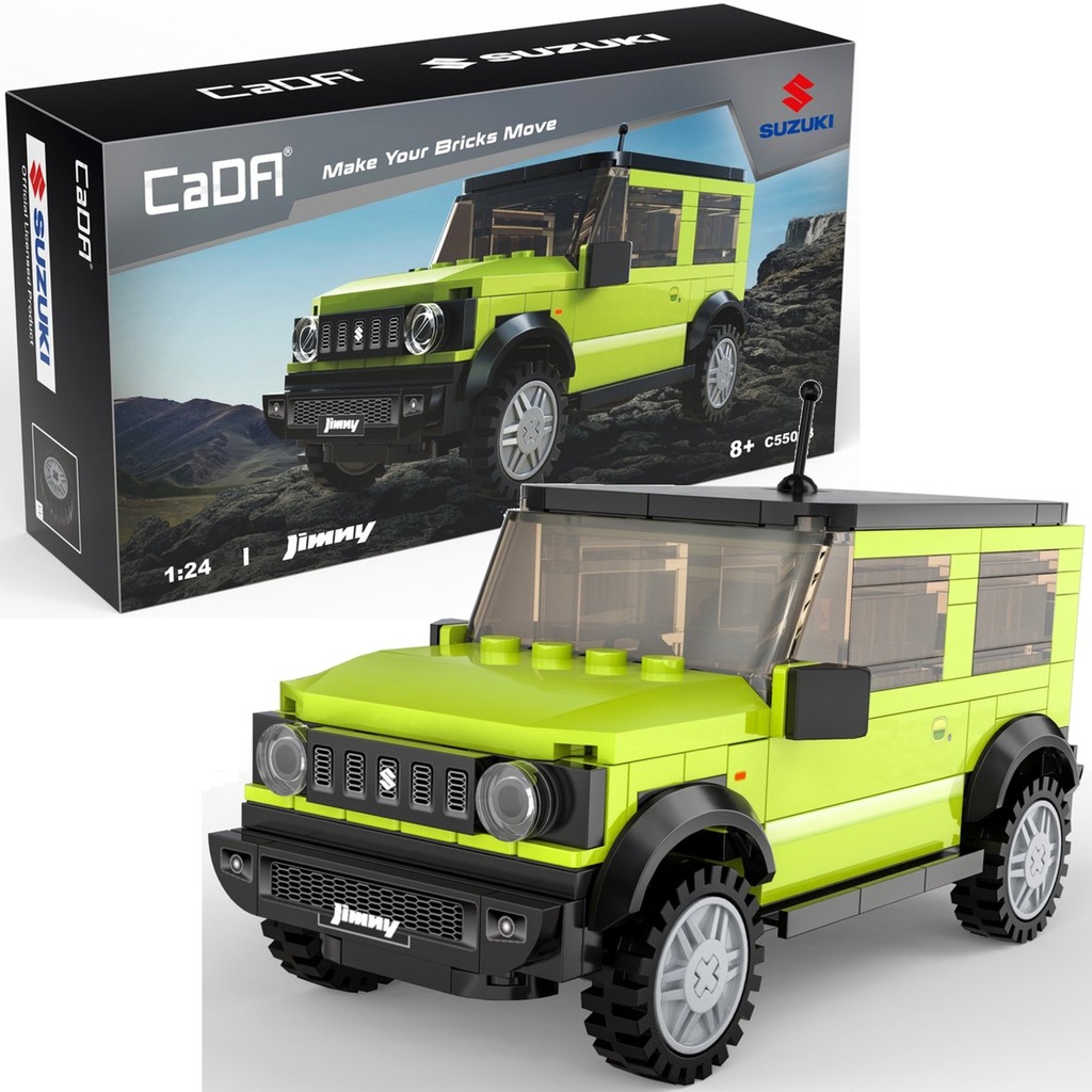 CADA KLOCKI AUTO ZIELONE MODEL SUZUKI JIMNY 1:24 - 11540019011 ...