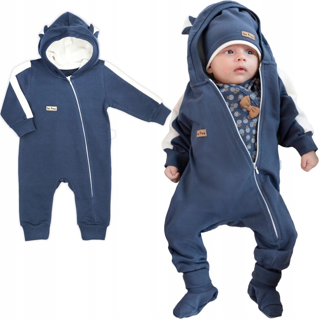 PAJAC BAWEŁNIANY DRES Z KAPTUREM 74 wiosna jesień - 11152074025 - oficjalne archiwum Allegro