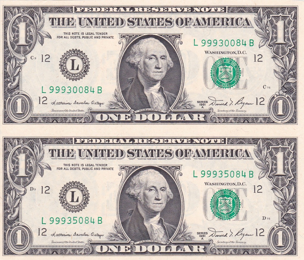 Купить 2 ДОЛЛАРА США 1981 года, неразрезанный лист.: отзывы, фото и характеристики на Aredi.ru ...