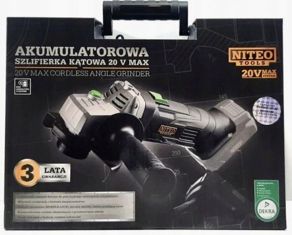 Szlifierka akumulatorowa niteo tools 20V MAX - 11749089242 - oficjalne archiwum Allegro