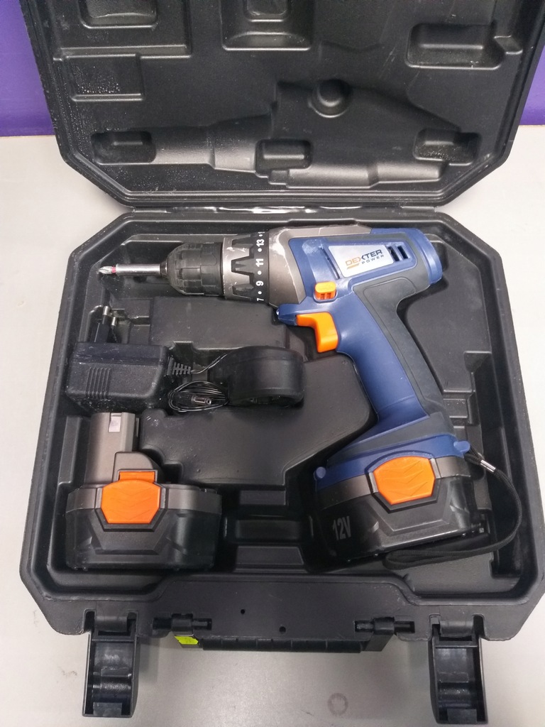 DEXTER WKRĘTARKA ML-CD33-120 + 2X AKUMULATOR+ ŁAD - 11586795349 - oficjalne archiwum Allegro